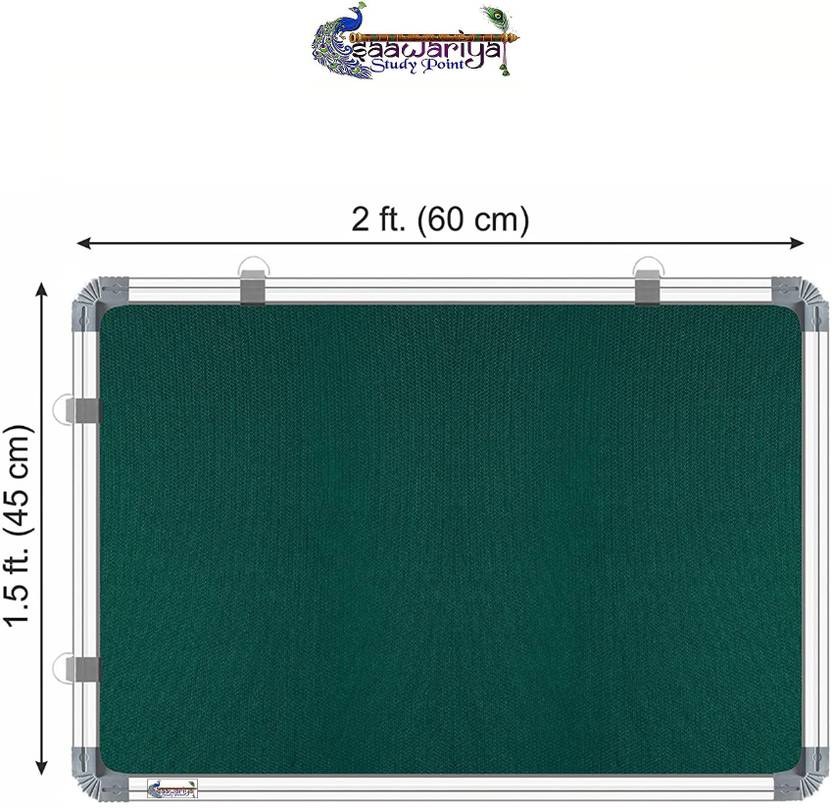 Saawariya Study Point Notice Board 1.5x2 feet / Pin Up Display Board ...