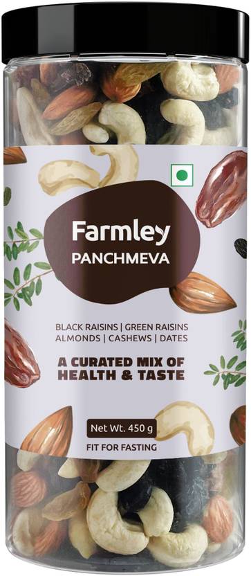 Farmley Dry Fruit Mix Panchmeva Superfood Assorted Nuts Price in India ...