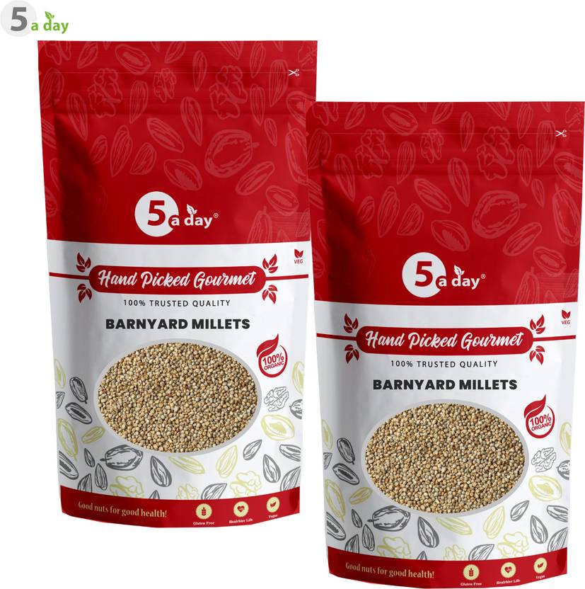 5 A Day Premium Organic Barnyard Millets | Millets , Assorted Seeds ...