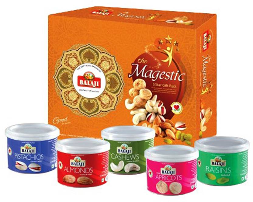Lali Balaji Dry Fruits Gift Box 500gm Almonds Price in India - Buy Lali ...