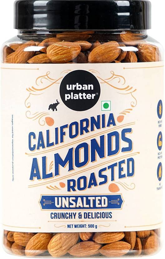 urban platter Roasted Unsalted California Almonds Price in India - Buy urban platter Roasted ...