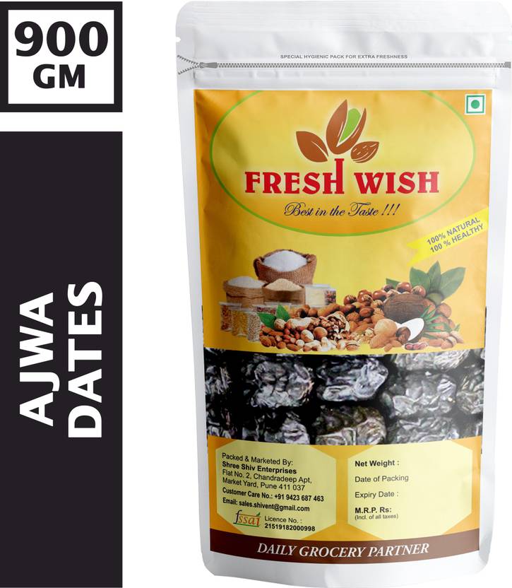 Fresh Wish Ajwa Dates (Khajoor) - 900g Dates Price in India - Buy Fresh ...