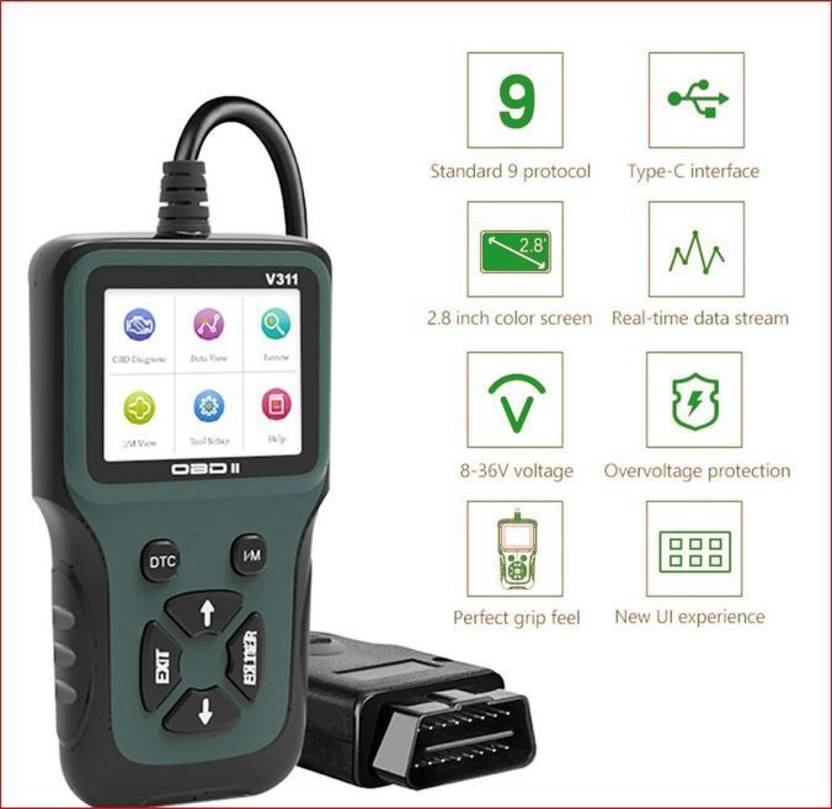 DANLITE TOOLS AND TECHNICIAN V311 BS6 Bike OBD II Scanner Tool OBD Reader Price in India - Buy ...