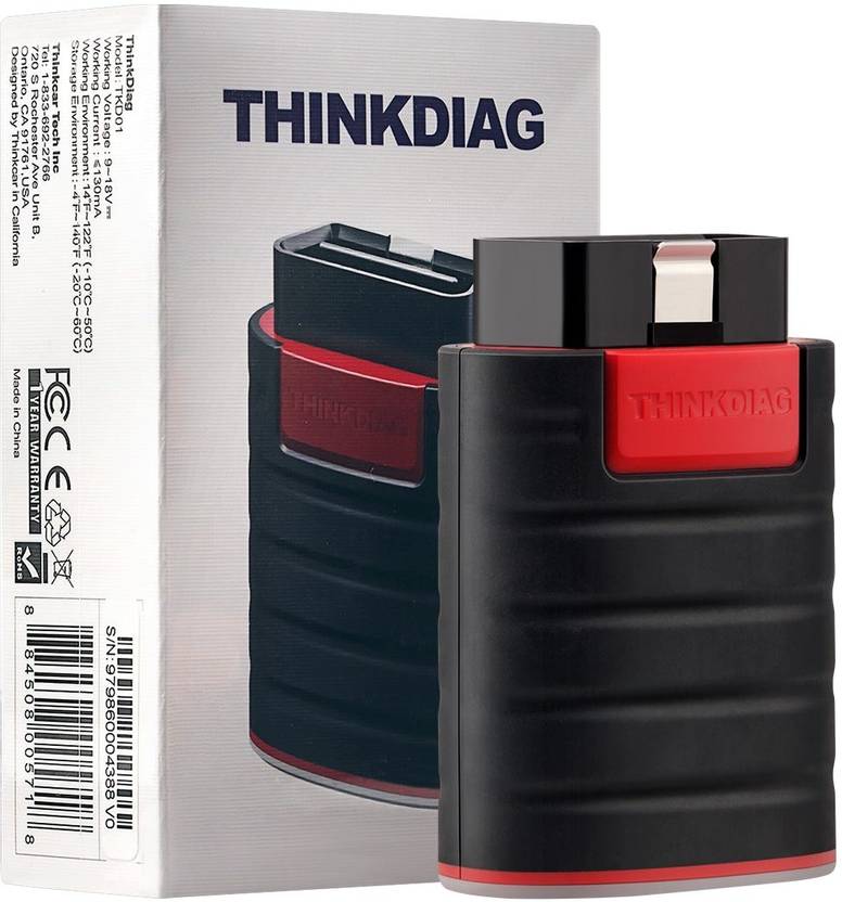 Xsentuals THINKCAR Thinkdiag 1 Year Free OBD2 Diagnostic Tool 16 reset ...