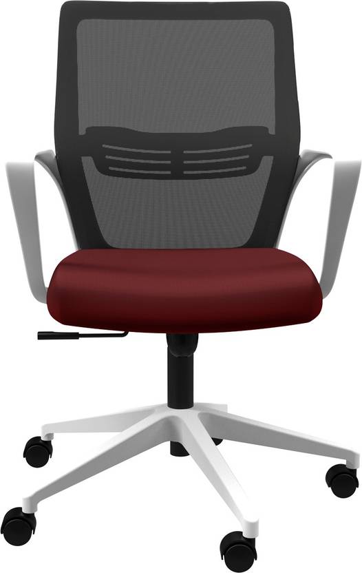 Godrej Interio Sally Mid Back Fabric Office Arm Chair Price In India