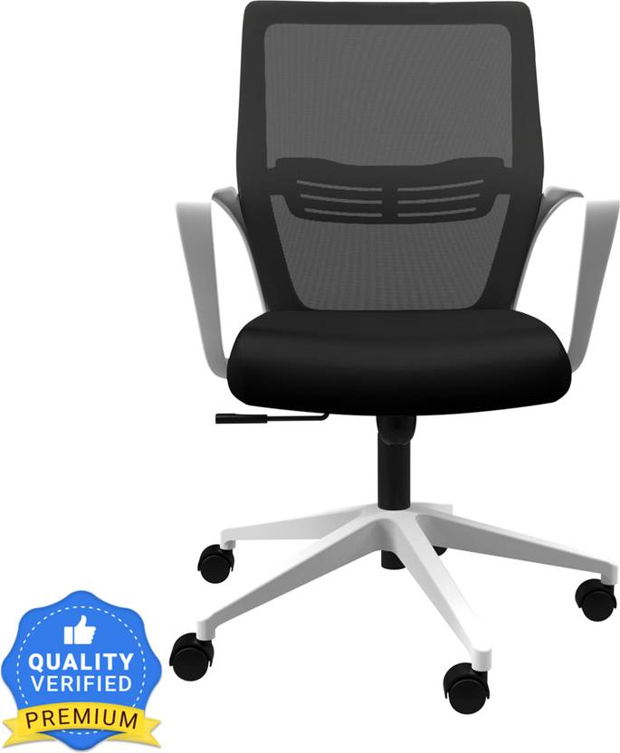 Godrej Interio Sally Mid Back Fabric Office Arm Chair Price in India ...