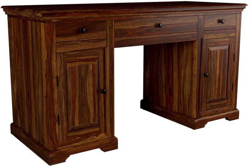 black pearl Furniture Sheesham Wood Office Computer Study Table I Solid ...