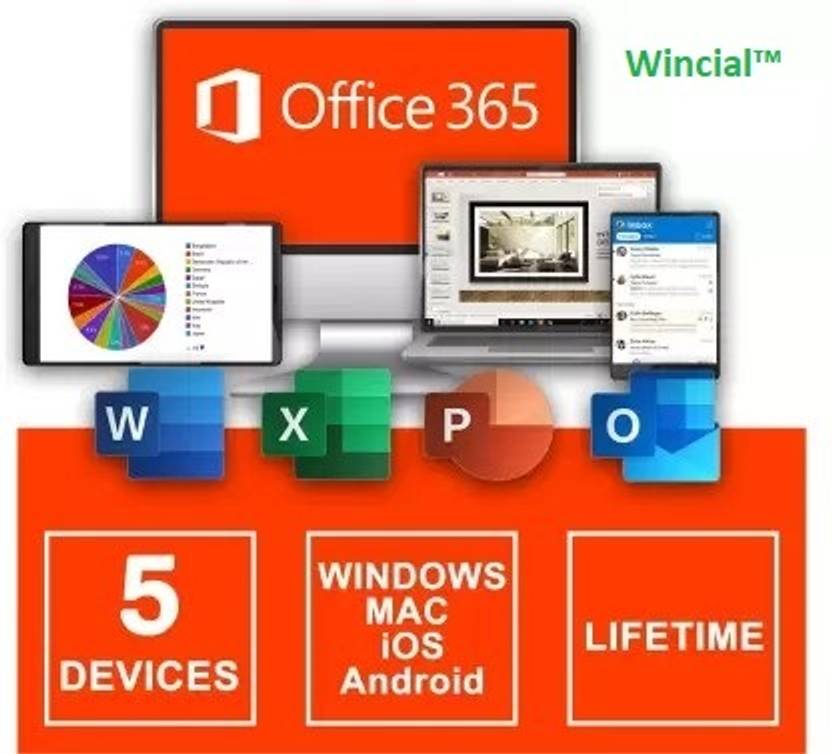 wincial MS Office 365 Professional Lifetime Validity for PC MAC IOS & Android - wincial ...