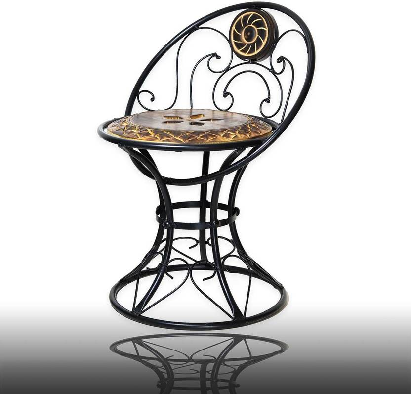 WallVilla Wooden & Wrought Iron Mooda Sitting Chair/ Living Room (20 ...
