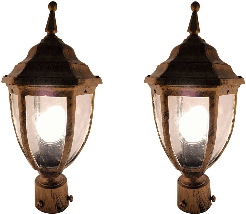 kiyah Lights Traditional Outdoor Gate Lights B22 Holder Cast Aluminium ...