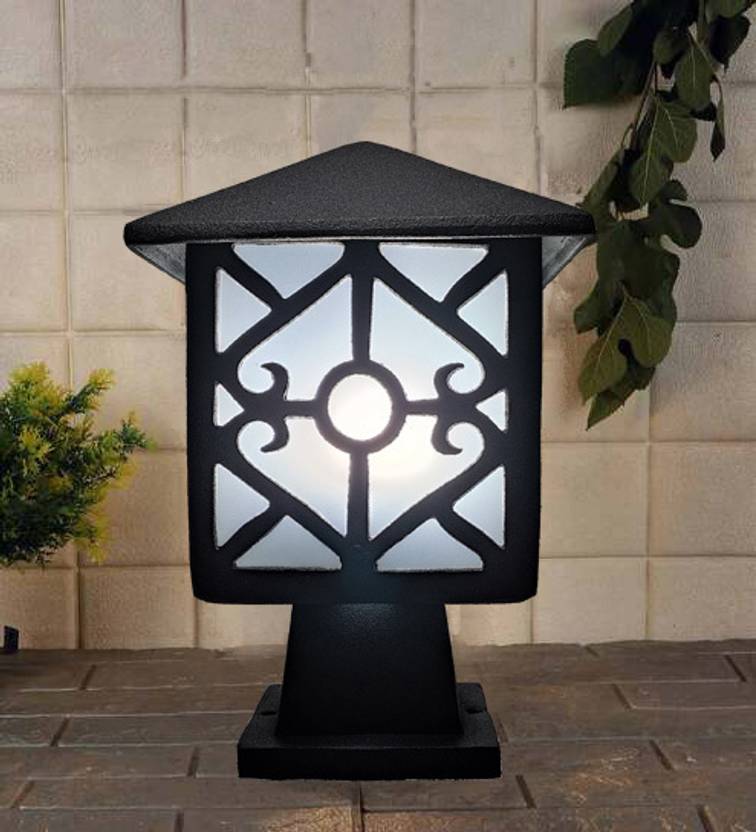 kiyah Light B22 Holder Black Tecture Gate Light for Pillar, 26 x16 cm ...