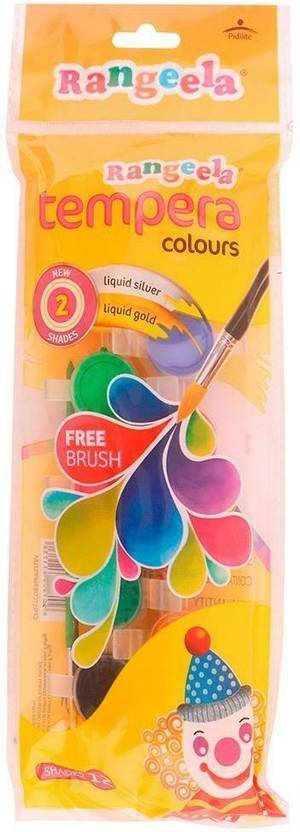 Flipkart.com | Pidilite Rangeela Tempera Colours 36ml with Brush (12 ...
