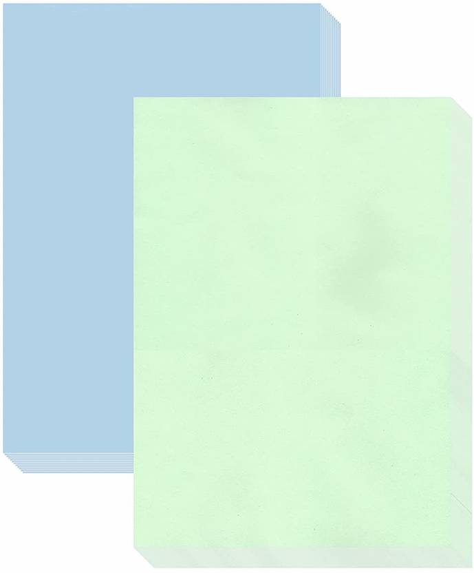 Flipkart.com | ESCAPER Mint & Aqua Colour Paper A4 Size Bundle (160 ...