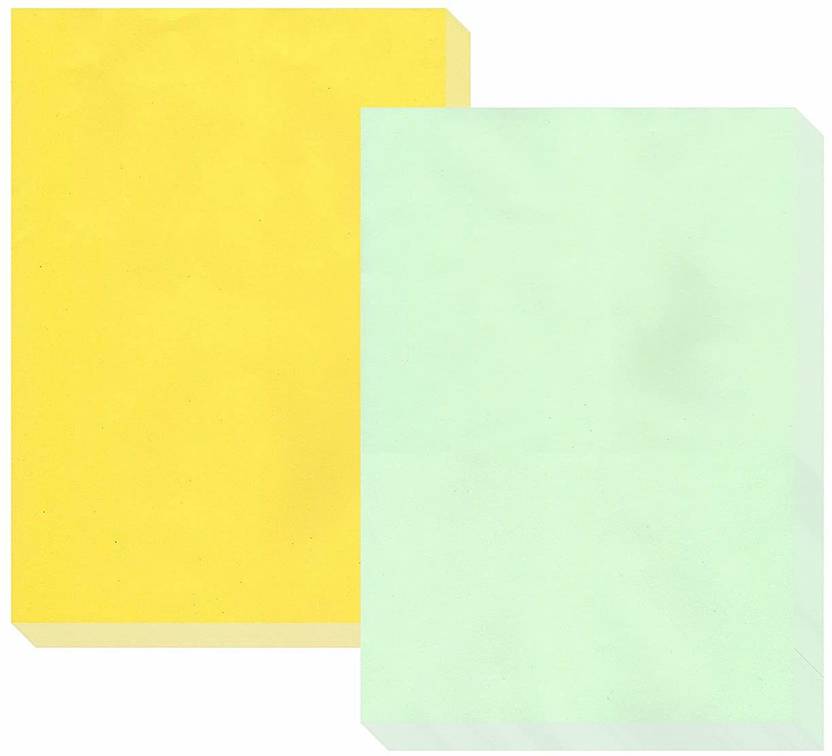 Flipkart.com | ESCAPER Lemon & Mint Colour Paper A4 Size Bundle (500 ...