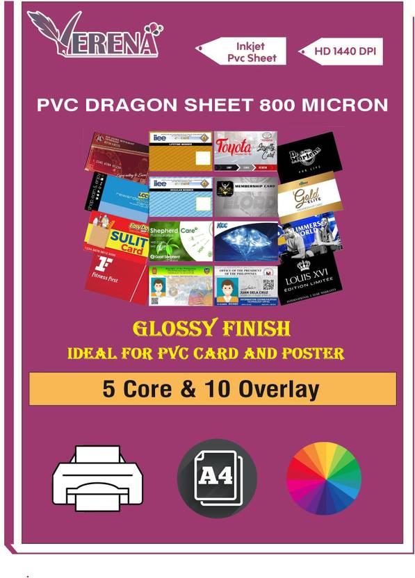 Flipkart.com | verena PVC Dragon Sheet A4 Size 800 Micron (Set of 5 ...