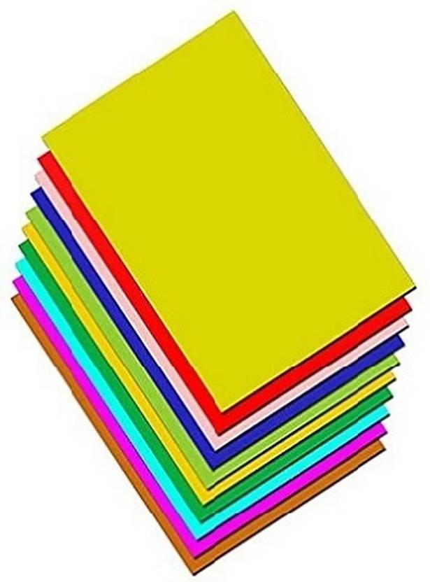 Flipkart.com | Eclet 90 gsm 100 sheet 10 sheet x 10 neon colour art and ...