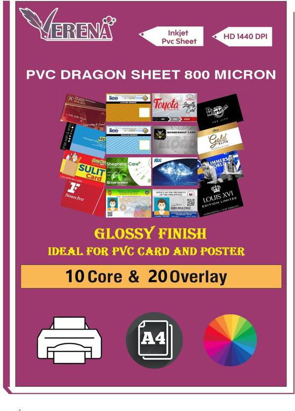 Flipkart.com | verena PVC Dragon Sheet A4 Size 800 Micron (Set of 10 ...