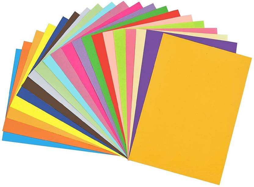 Flipkart.com | Eclet 90 gsm 50 sheet 5 sheet x 10 neon colour art and ...