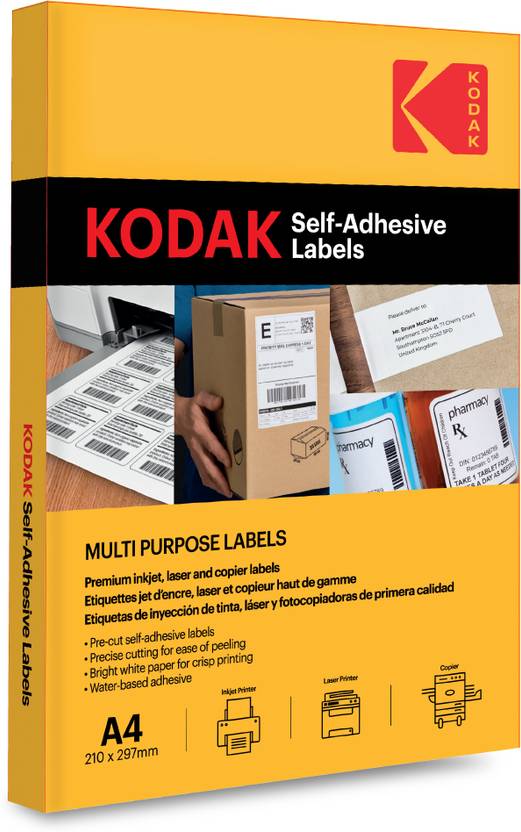 Flipkart.com | KODAK 4 Pre-Cut Labels Per Sheet to Print Order Labels ...
