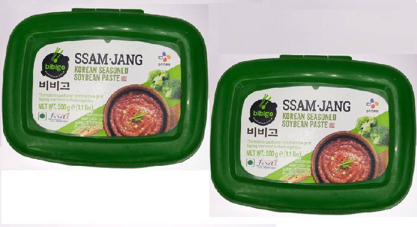 bibigo SSAM-JANG-KOREAN SEASONED SOYBEAN PASTE-500g(Pack of 2 ...