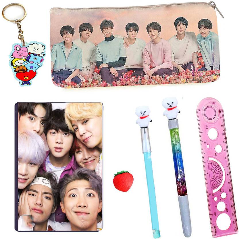 Flipkart.com | TITIRANGI BTS BT-21 Collection School Stationery Gift ...