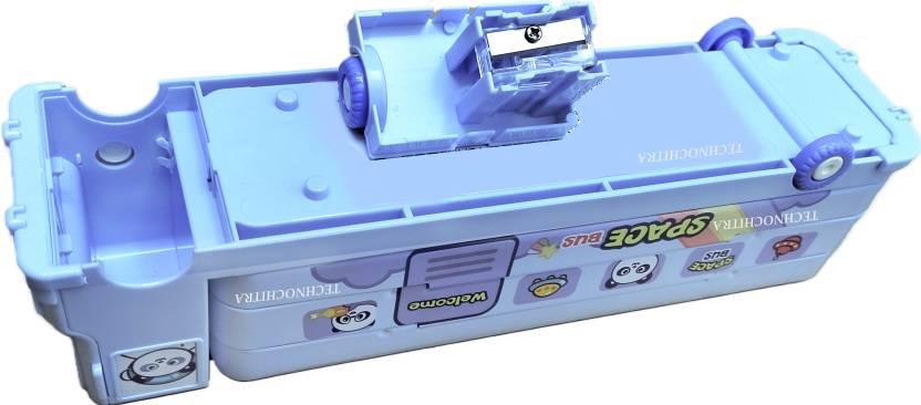 Flipkart.com | TECHNOCHITRA School Bus Geometry Box, two Floating Pens ...