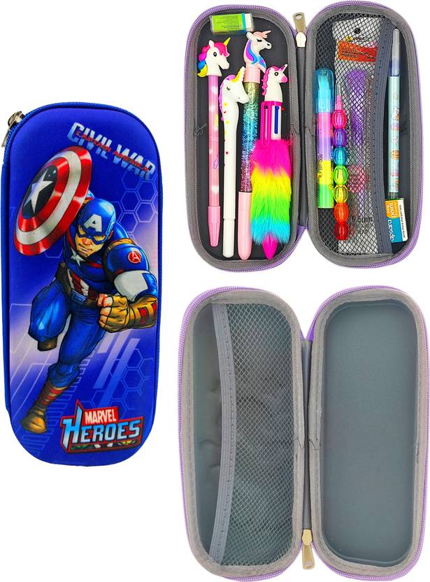Flipkart.com | dishvy 3D Embossed Captain America Pencil Pouch with ...
