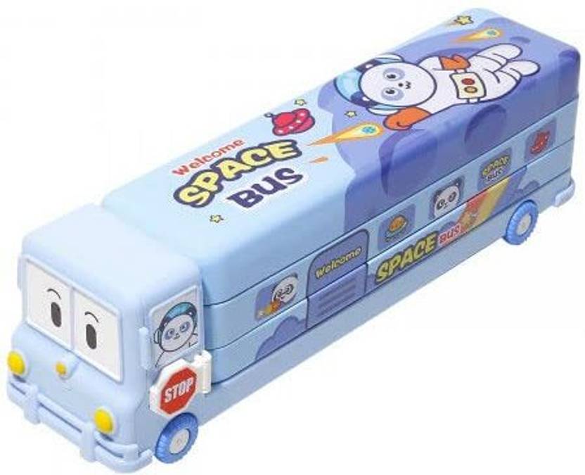 Flipkart.com | LittleF School Bus With Wheel School Bus Art Metal ...