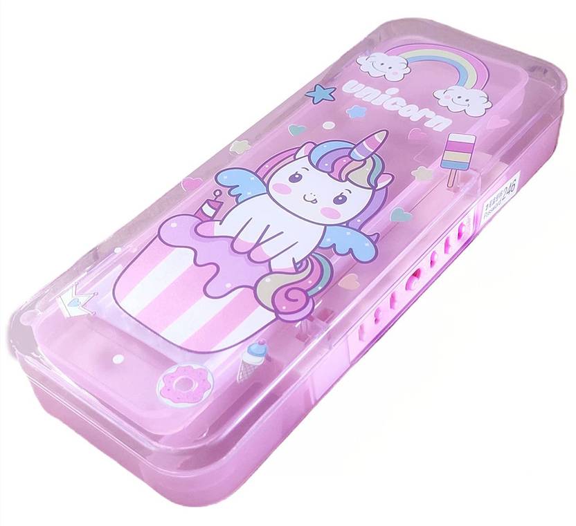 Flipkart.com | TIDDHI Unicorn Printed Number Lock Password Pencil Box ...
