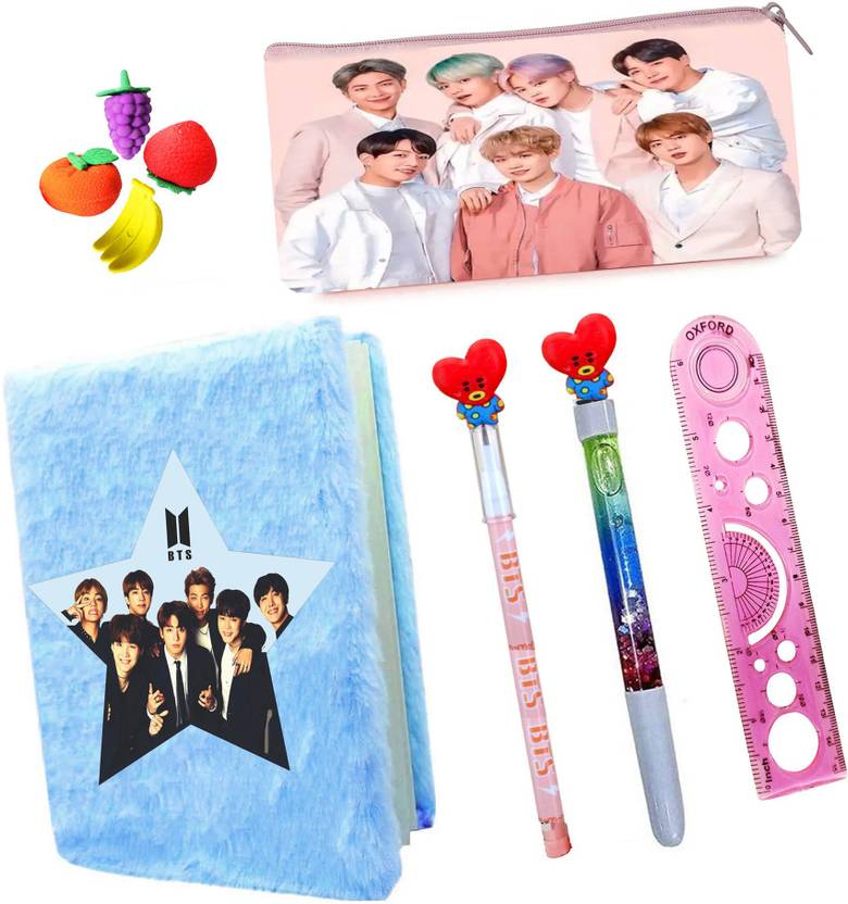 Flipkart.com | TITIRANGI 9pcs BTS Geometry Box for Boys Pencil Box for ...