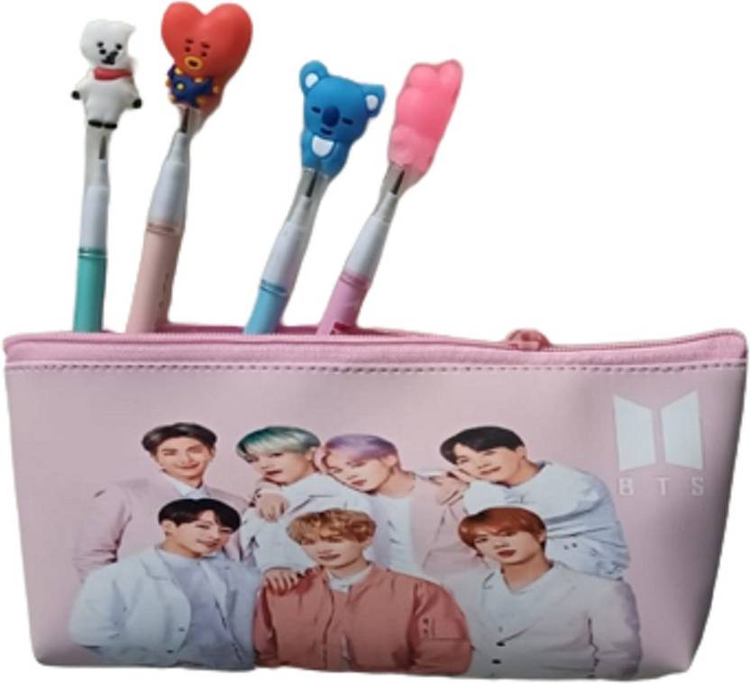 Flipkart.com | TITIRANGI Stationery Pouch with 4 BTS BT21 Pencil for ...