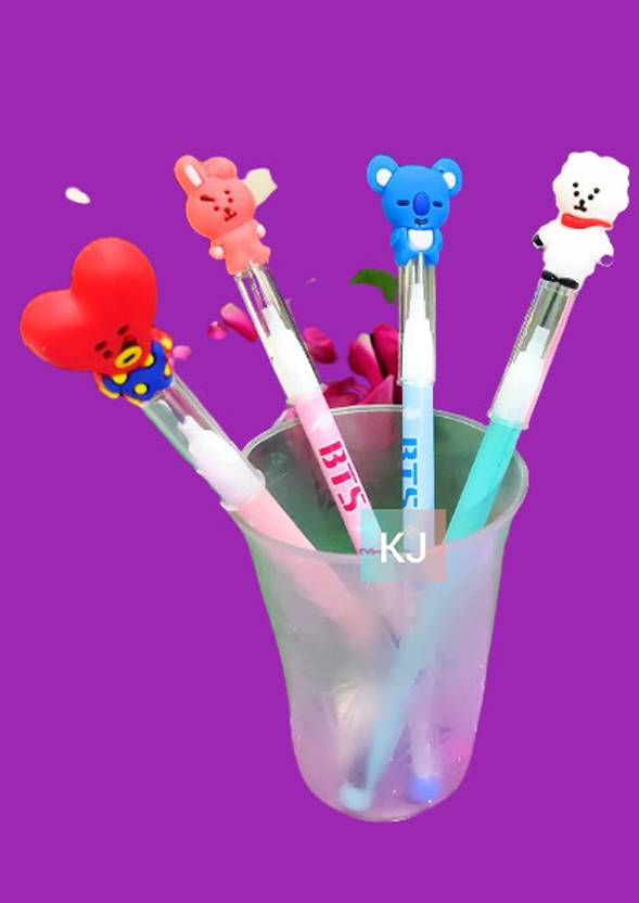 Flipkart.com | PARIVRIT Multicolor Pack Of 5 BT21 Bts Pencil For Kids ...