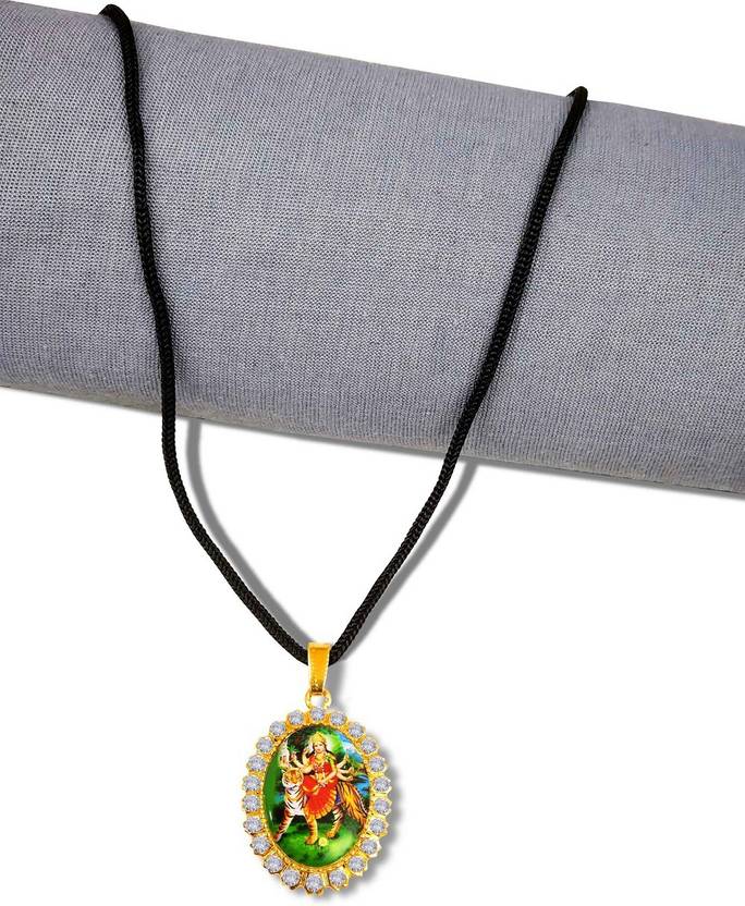 Stylewell Multicolor Oval Shri Durga Vaishno Devi Maa/Sherawali Mata ...