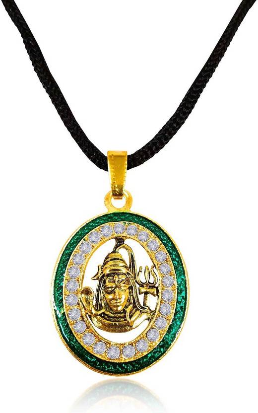 Stylewell Oval Shiva Mahadev Shankar Face Head With Trishul Snake ...