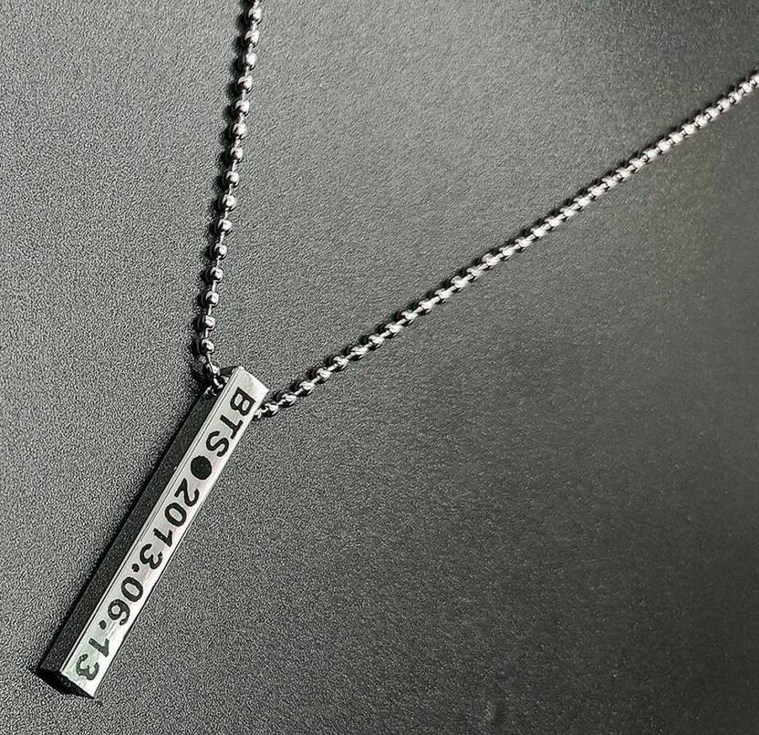 Dynamic Retail Global BTS Locket Chain for Girls Kpop Pendant Bangstan ...