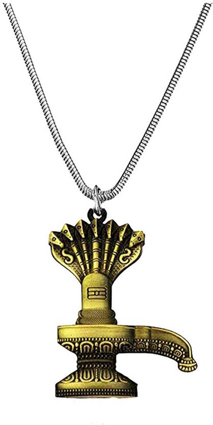 AFH Lord Shiva Lingam Religious Symbol Shivling Bronze Locket Snake ...