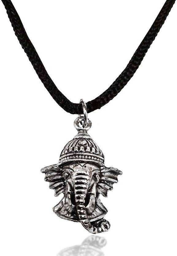Airtick Silver God Shri Lord Ganesha/Ganpati Maharaj Face Head Locket ...