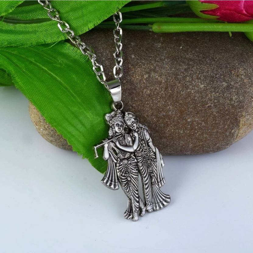 ROYALSHOP Radha Krishna locket pendant for boys girls men women Metal ...