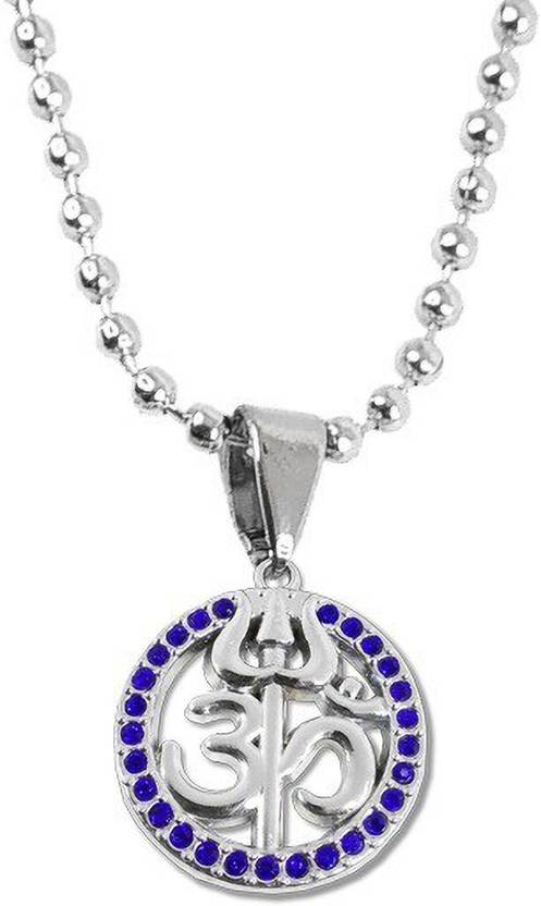 Uniqon JAR0357 Round Om Chand Diamond Shiva Mahadev Mahakaal Om Trishul ...