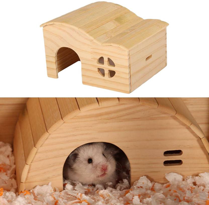Lyla Hamster Hideout with Windows and Roof Ventilated Pet Chinchilla ...