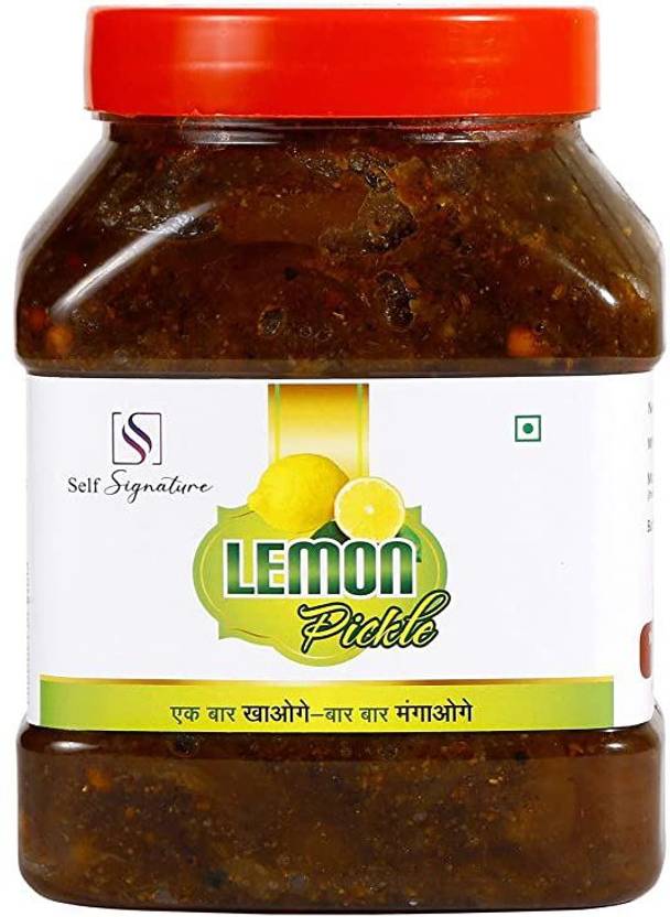 self signature Homemade Swaadish Sweet Lemon Veg Achar Pickle (1kg ...