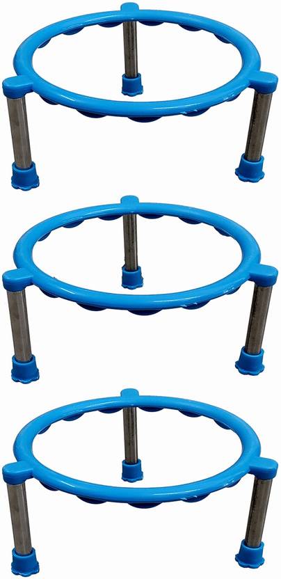 Majevadi Steel Leg Flower Pot Stand Unbreakable Virgin Plastic Plant ...