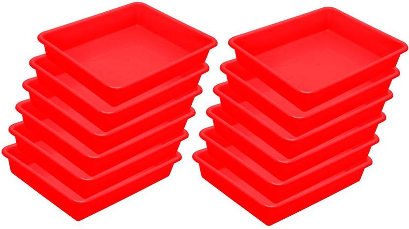 Wonder Plastic Exel Small Tray for Storage&Oraganization, Set of 12 Pcs ...