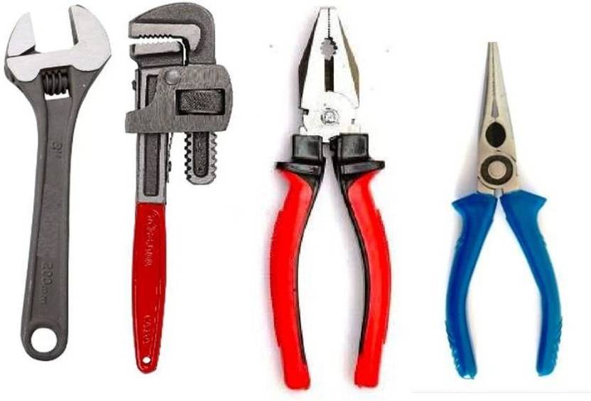 Tools Titan 8" Combination Pilash with 6.7" Nose Plier, 8" Adjustable ...