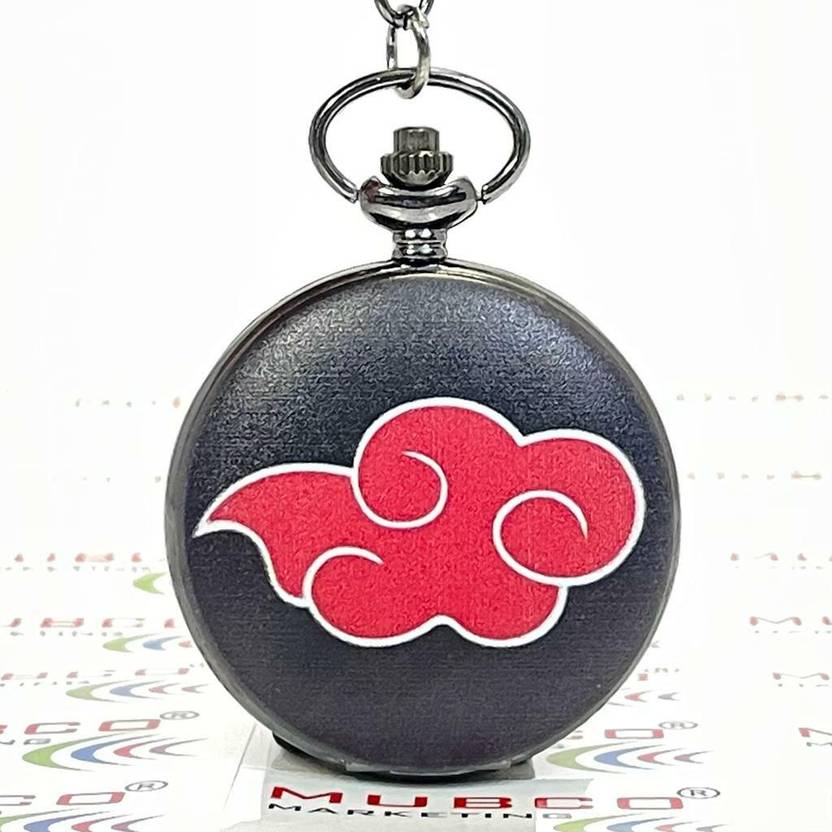 Mubco Antique Style Naruto Itachi Uchiha Quartz Pocket Watch Keychain ...