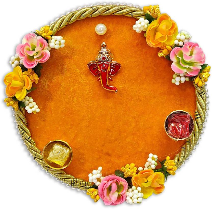 Satvik Handmade Floral Decorative Thali Wooden Price in India - Buy ... Satvik Handmade Floral Decorative Thali Wooden Price in India - Buy ...