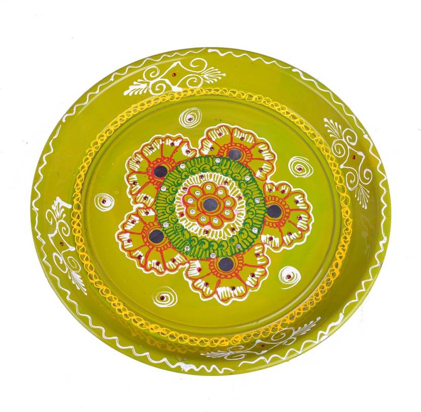 SHRISHA CREATION Mehndi Thali Set with Floral Design for Mehndi ...