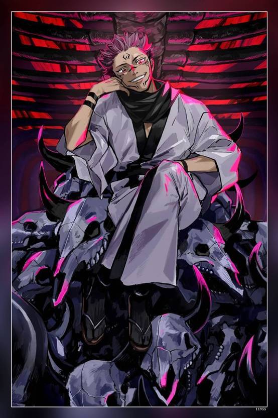 Sukuna Juuji Kaisen Jujutsu Manga Gojo Anime Itadori Matte Finish ...