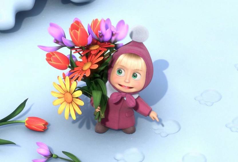 Poster Masha And The Bear sl-13301 (LARGE Poster, 36x24 Inches, Banner ...