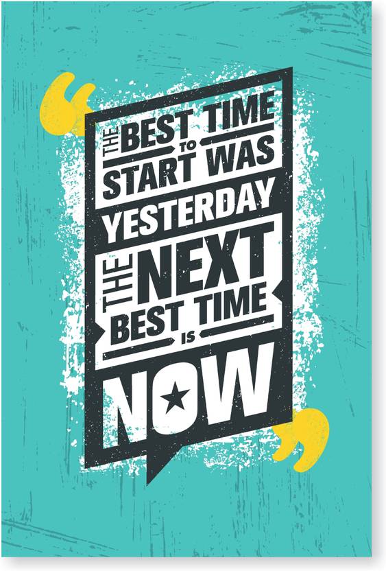 Motivational Poster Inspirational Quotes Wall Design Room Poster Paper ...